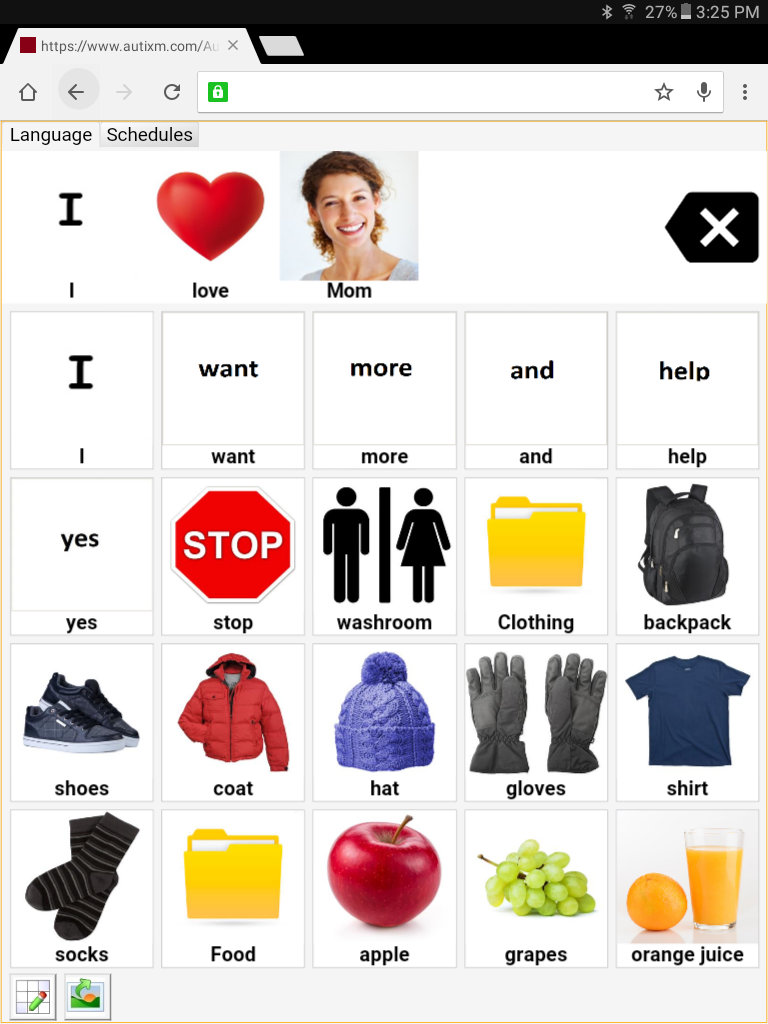 Augmentative communication device for autism (AAC) - Autixm